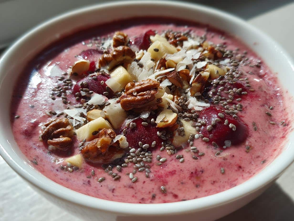 Bol de smoothie aux cerises : 10 minutes de bonheur crémeux - Recettes ...